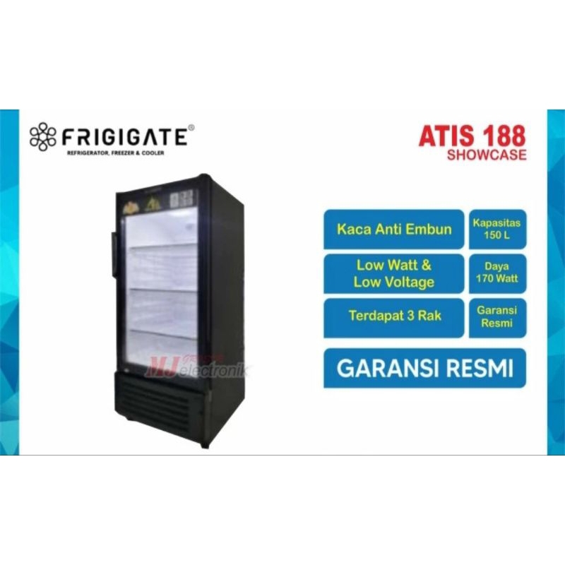 Jual Pendingin FRIGIGATE ATIS 188 kapasitas 150 liter 3 Rak | Shopee ...