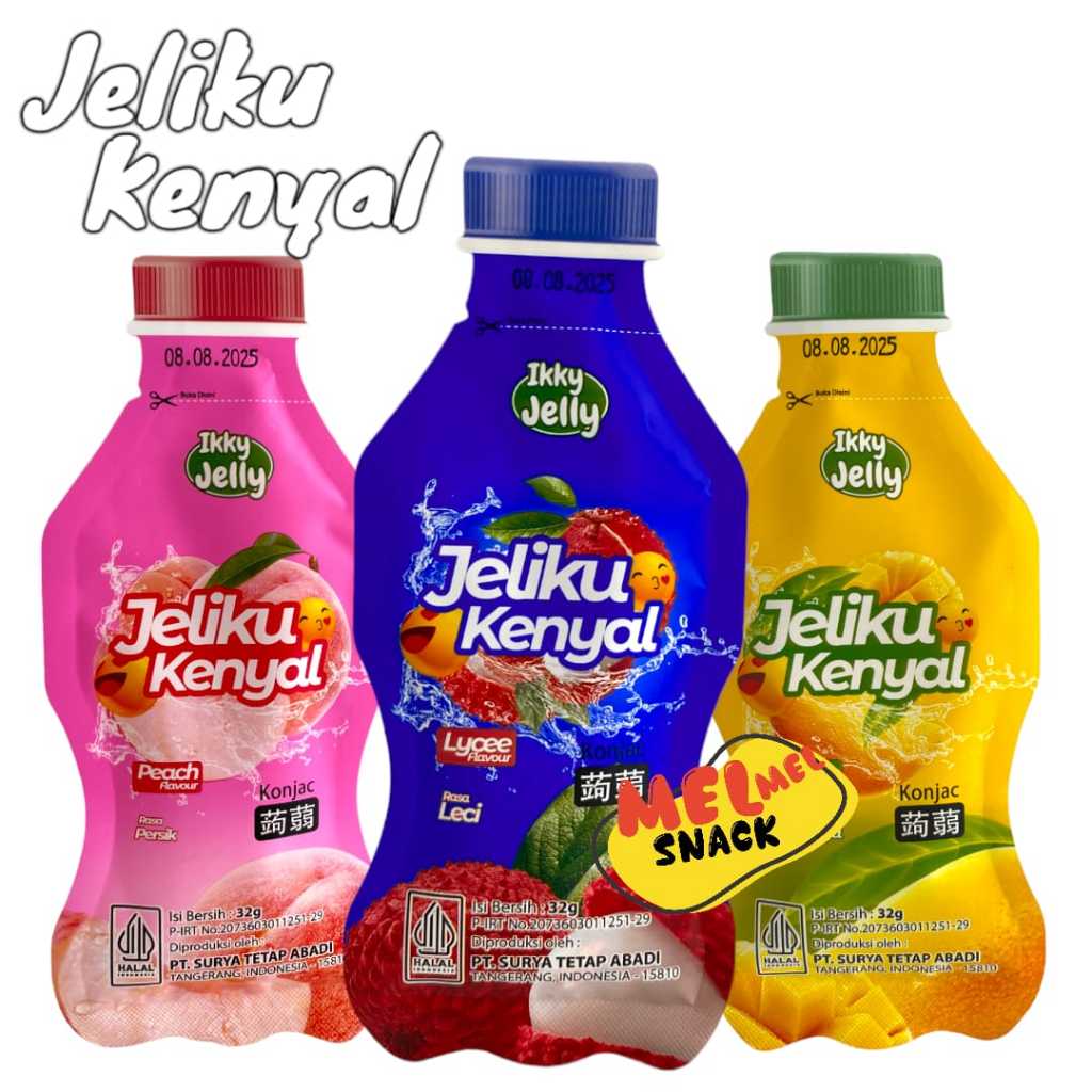 Jual Jelly Jeliku Kenyal Kemasan Botol Sachet 2 Pack Isi 20 Rasa Leci ...