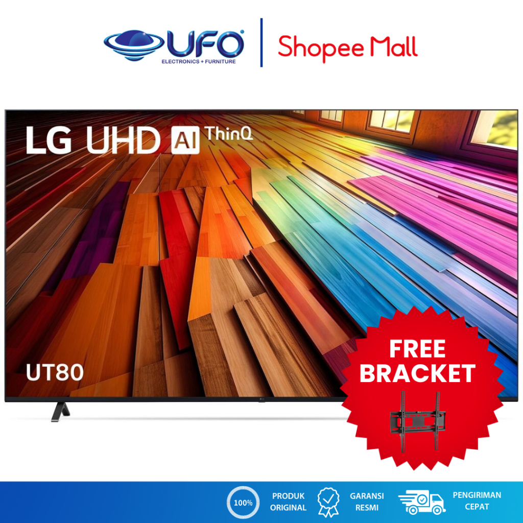 Jual LG 65 Inch Smart TV LED 4K UHD 65UT8050PSB | Shopee Indonesia