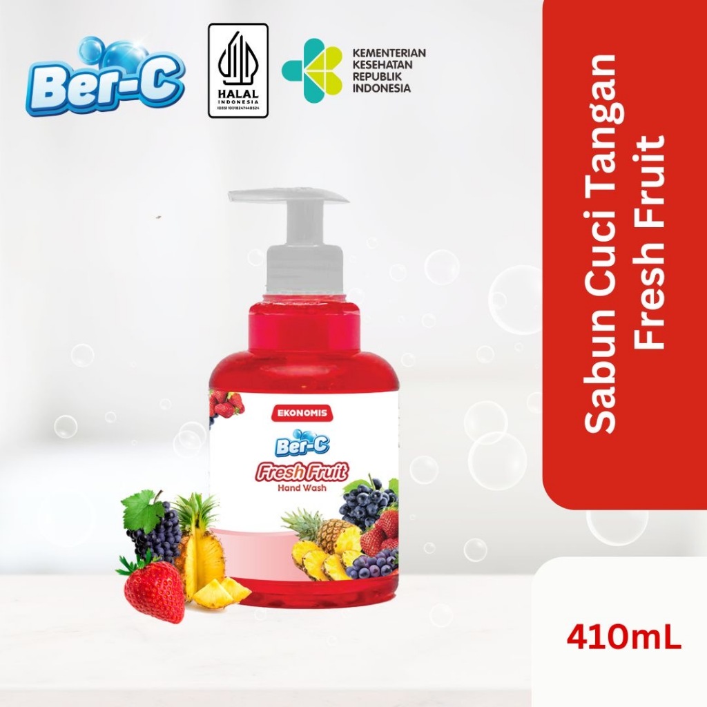 Jual BERC FRESH FRUIT HAND WASH 410mL | Shopee Indonesia