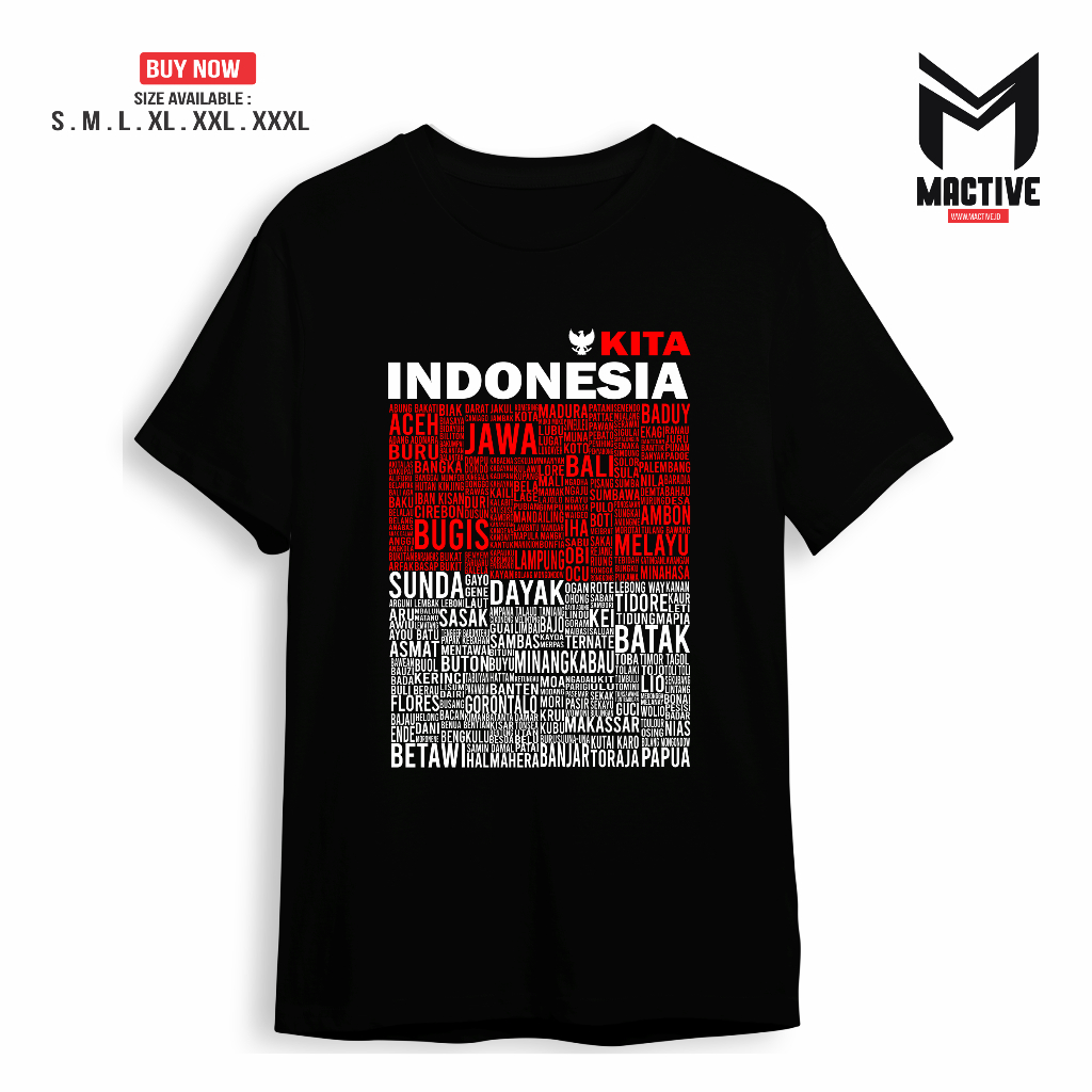 Jual KAOS KITA INDONESIA DIRGAHAYU INDONESIA 79 TH MERDEKA SUKU SUKU ...