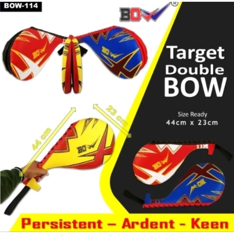 Jual Target Double Bow Mitt Pad Patching Taekwondo Karate MMA Silat ...