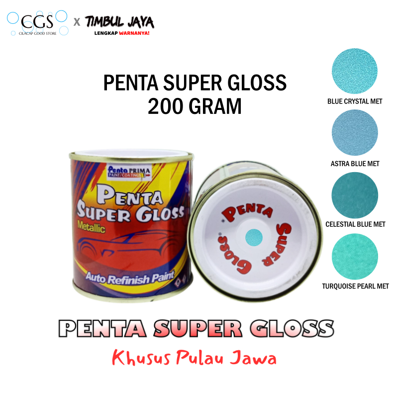 Jual Cat Penta LIGHT BLUE MICA 200 gram - cat penta biru - cat penta ...
