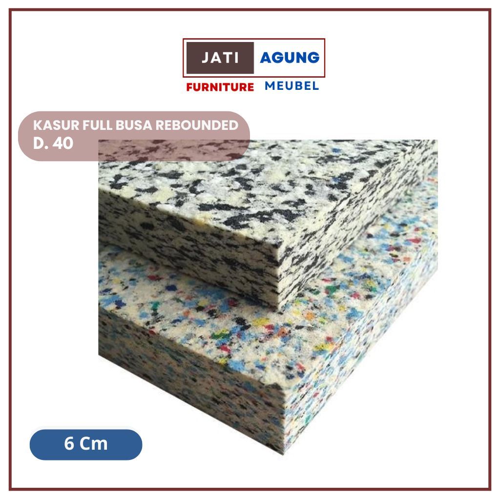 Jual BUSA REBONDED / REBONDED FOAM / MATRAS DENSITY 40 / 40x40 dan ...