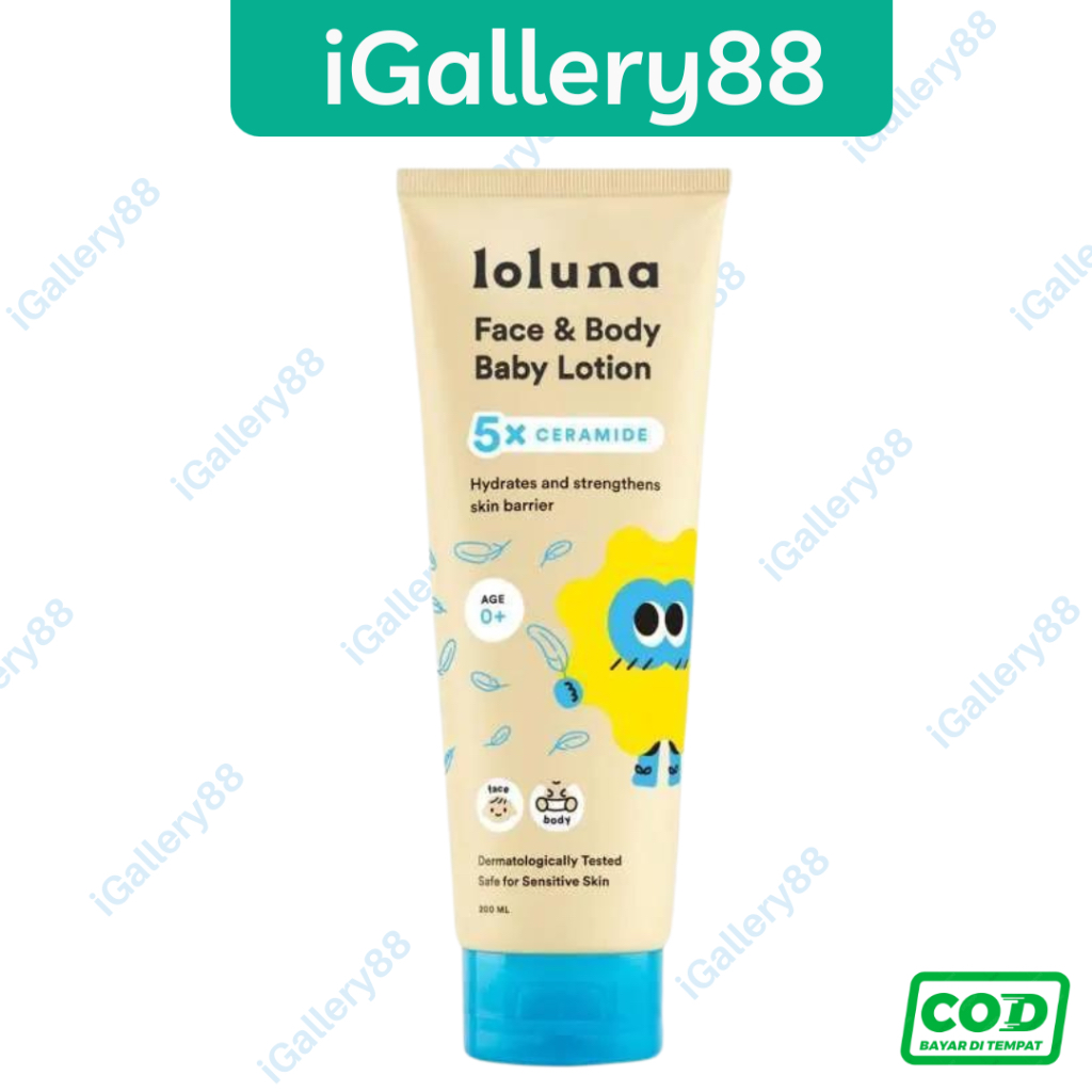 Jual Loluna Face & Body Baby Lotion- Lotion Krim Muka dan Badan Bayi ...