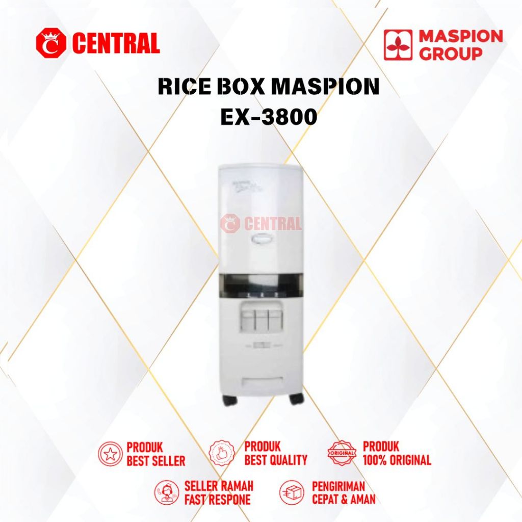 Jual RICE BOX MASPION EX 3800 / MRD 3800 GREY / MRD 3801 | Shopee Indonesia