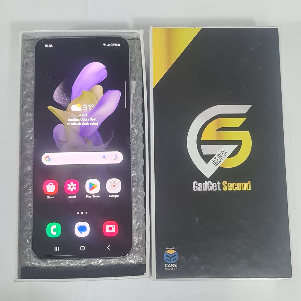 Jual Samsung Galaxy Z-Flip 4 5G - SM-F721 8/256 Second Fullset Box Custom | Shopee Indonesia