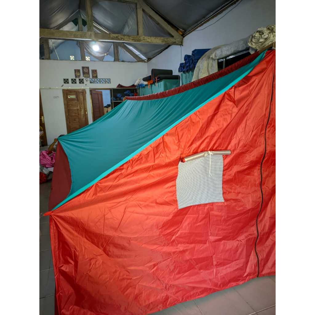 Jual Tenda Pramuka Bahan Taslan / Cordura Fullset (ATAP TASLAN ...