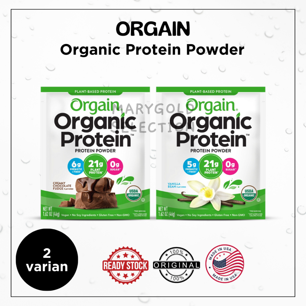 Jual Orgain Single Serve Organic Protein Plant Based Protein Powder ...