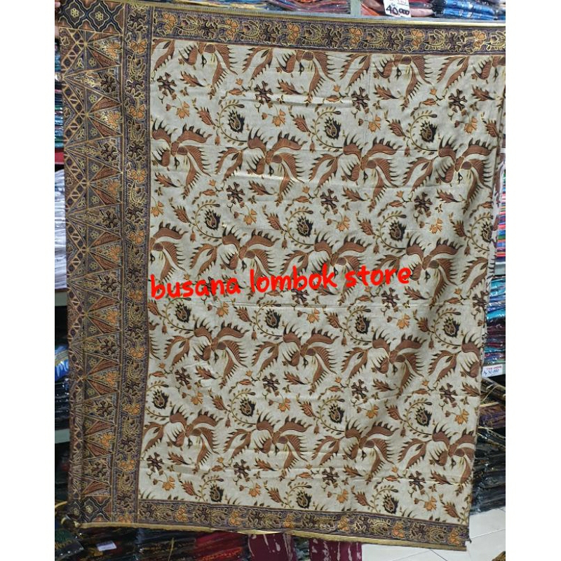 Jual kain songket Prada Bron Mas kain lembaran prada premium | Shopee ...