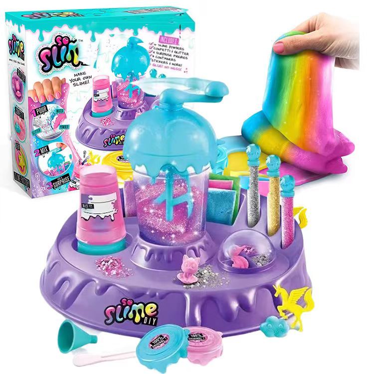 Jual Slime Mainan Anak DIY Slime palette isi slime warna warni isi ...