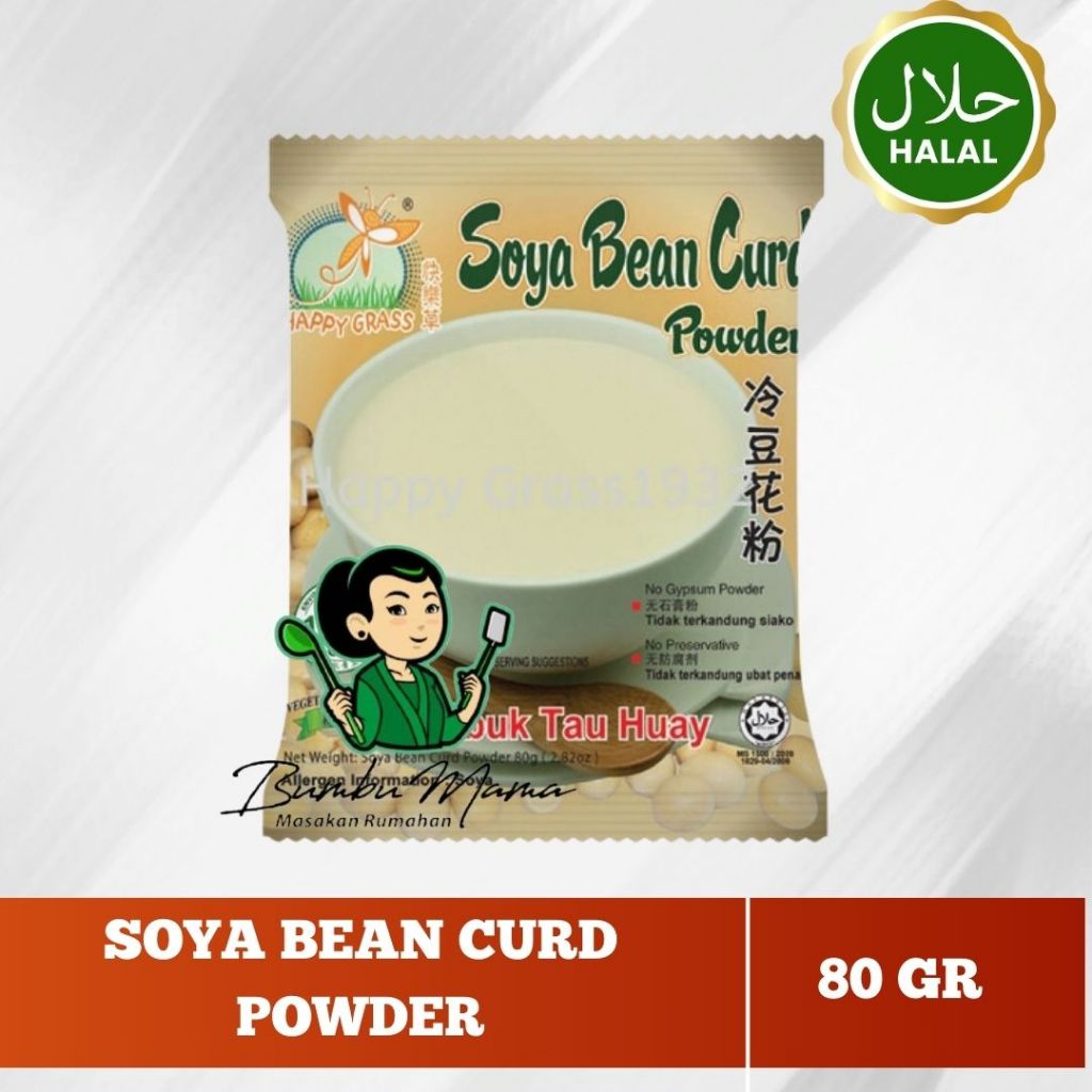 Jual Soya Bean Curd Powder / Serbuk Tau Huay 80 Gram / Happy Grass Soya ...