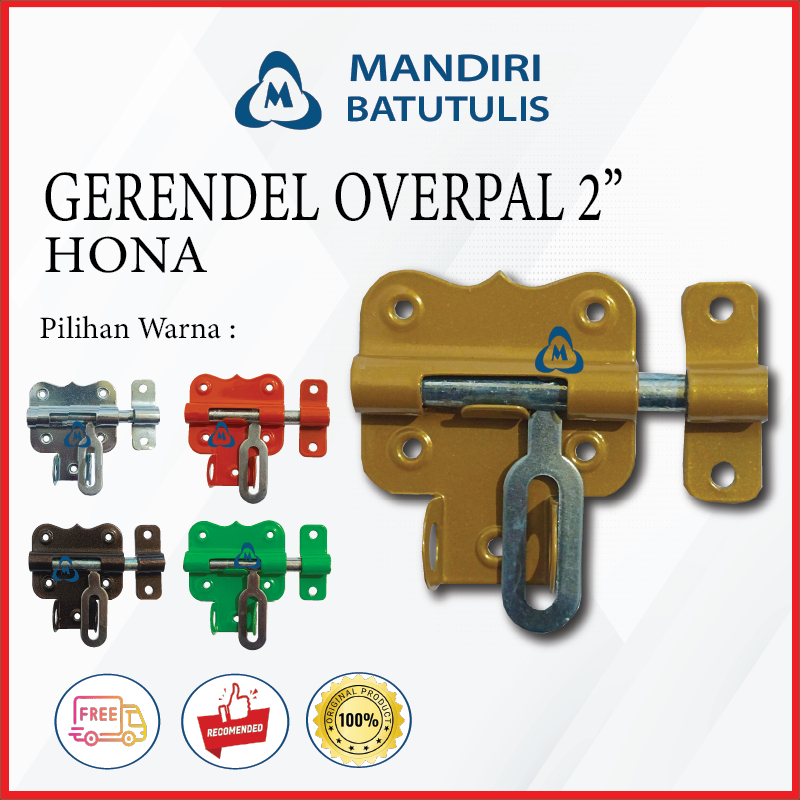 Jual Gerendel Grendel Overpal 2 Inci In Gembok Slot Pengaman Pintu ...