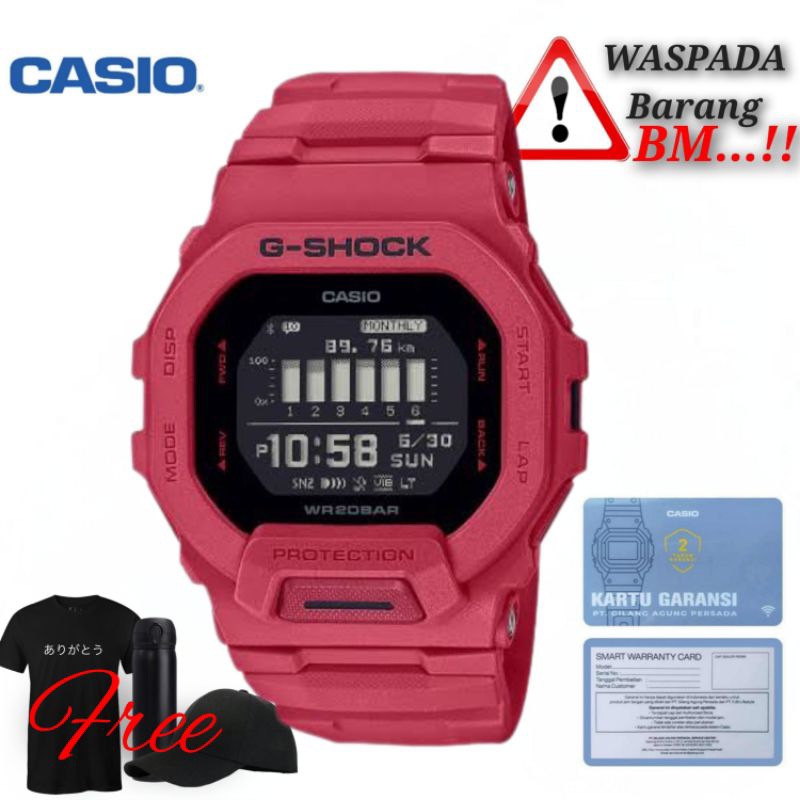 Jual JAM TANGAN PRIA CASIO G-SHOCK GBD-200RD-4DR G-SQUAD ORIGINAL ...