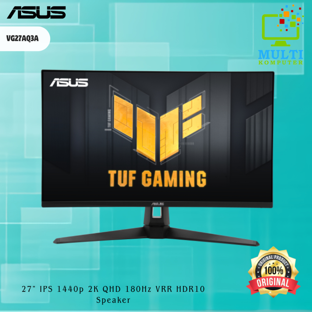 Jual Monitor ASUS TUF VG27AQ3A 27inc QHD Fast IPS 180Hz Gaming Monitor | Shopee Indonesia