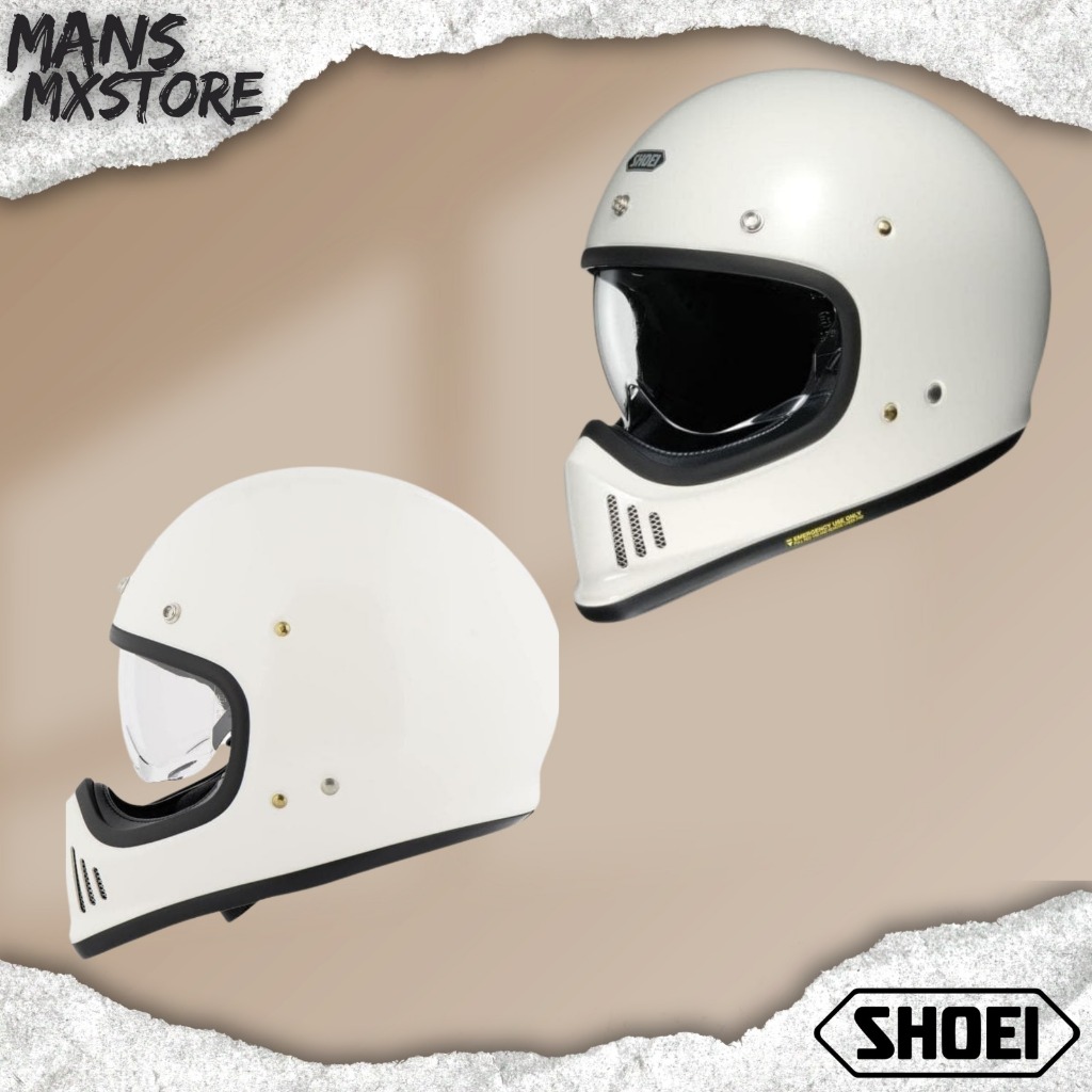 Jual HELM SHOEI EX ZERO OFF WHITE HELMET SHOEI EX-ZERO FULL FACE RETRO ...