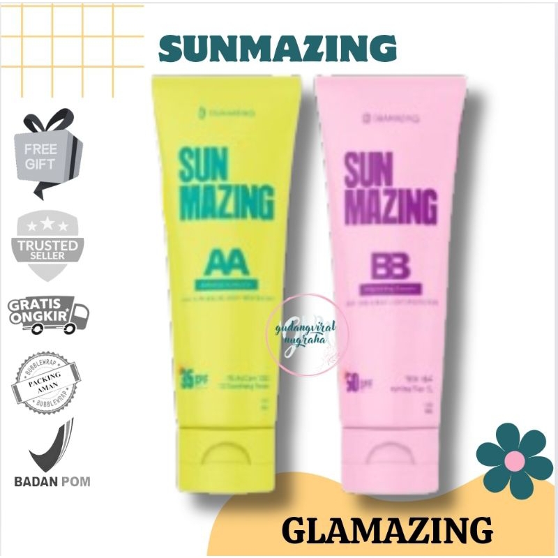 Jual ~GVN~ GLAMAZING SUNMAZING ADVANCE ACNECARE + SUNMAZING BRIGHTENING ...