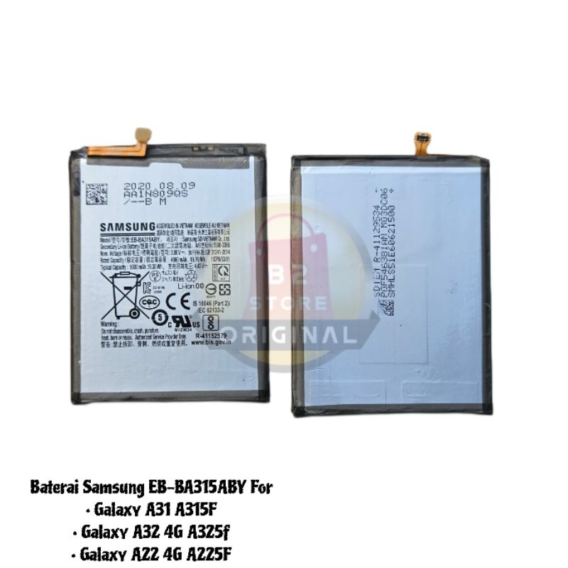 Jual Baterai Battery S4MSUN9 A31 A315F / A32 4G A325F / A22 4G A225F EB ...