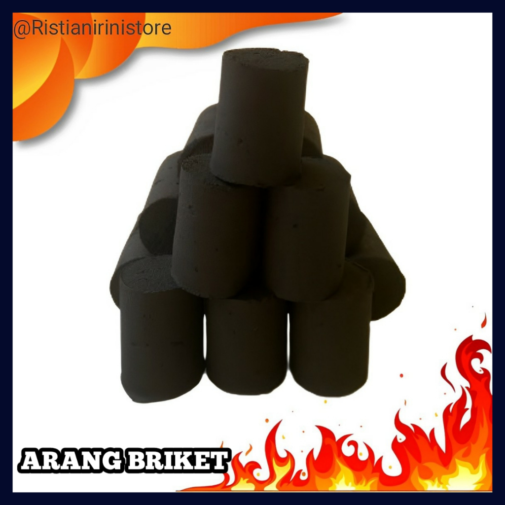 Jual Arang Briket / Areng Briket Arang Kayu / Arang Briket Tabung 1kg ...