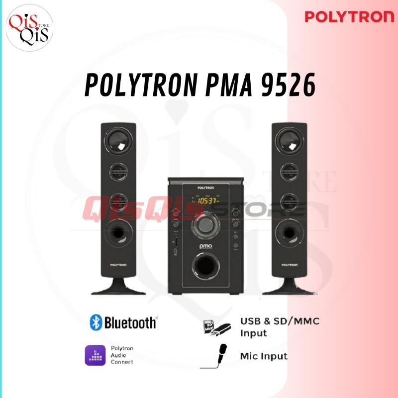 Jual POLYTRON Speaker PMA 9526 - Bluetooth - Karaoke - Garansi Resmi | Shopee Indonesia