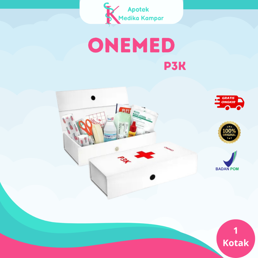 Jual Kotak P3K + Isi Onemed / Tas P3K Mobil Lengkap isi Onemed | Shopee ...