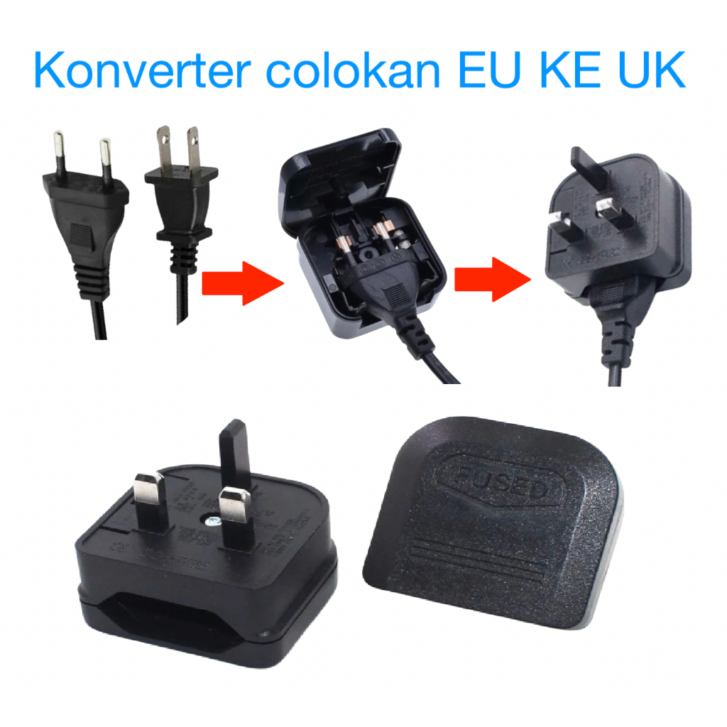 Jual Converter Universal Adaptor Adapter 2 Pin To 3 Pin Plug / 3 Pin ...