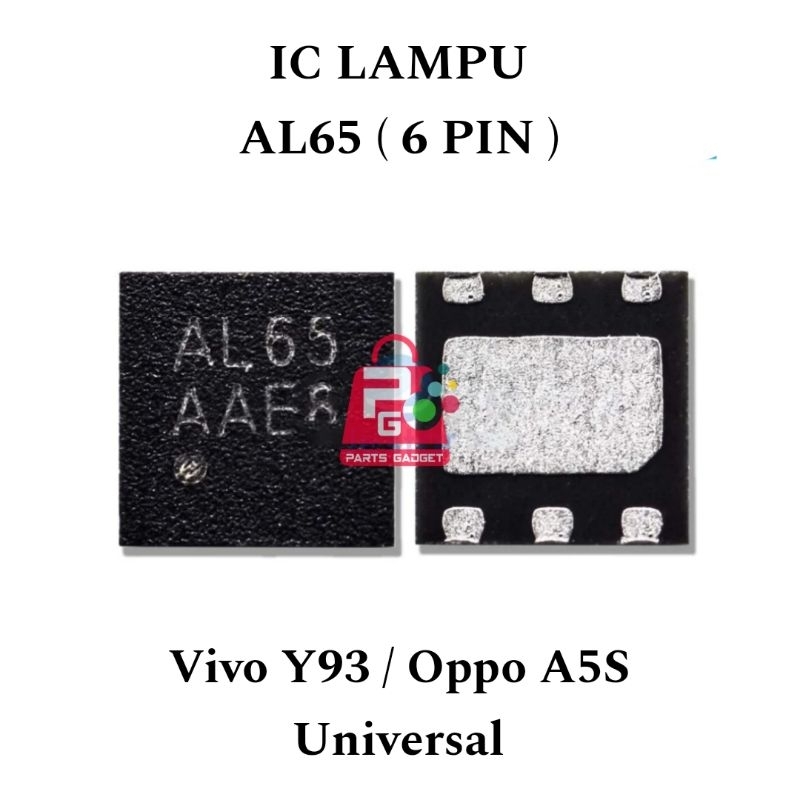Jual IC Lampu AL65 Vivo Y93 Oppo A3S Universal 6 Pin Display Light | Shopee Indonesia