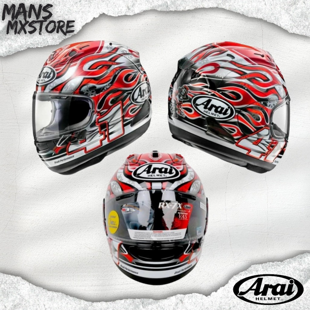 Jual HELM ARAI RX7X HAGA GP HELMET FULL FACE ARAI RX7X ORI | Shopee ...