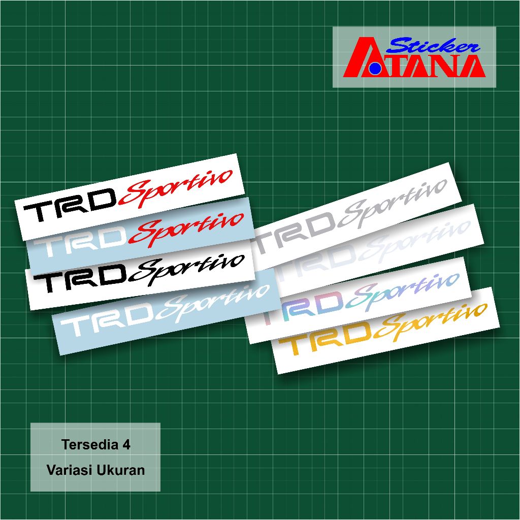 Jual Stiker Cutting TRD Sportivo Toyota Racing Development Sticker ...