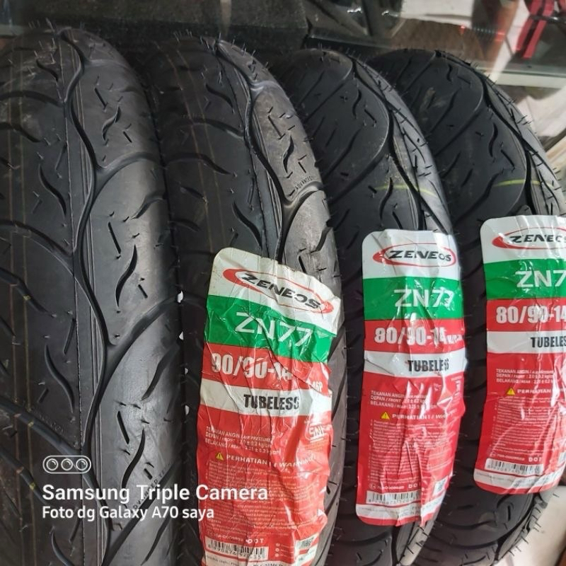 Jual Ban Luar Zeneos ZN 77 Ring 14 Tubeless Untuk motor Beat, Vario ...