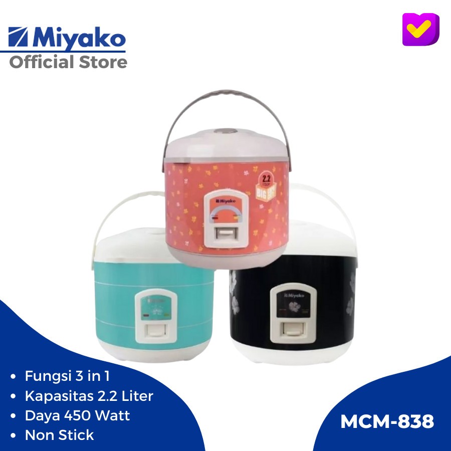 Jual Miyako Magic Warmer Plus MCM-838 2.2 L | Shopee Indonesia