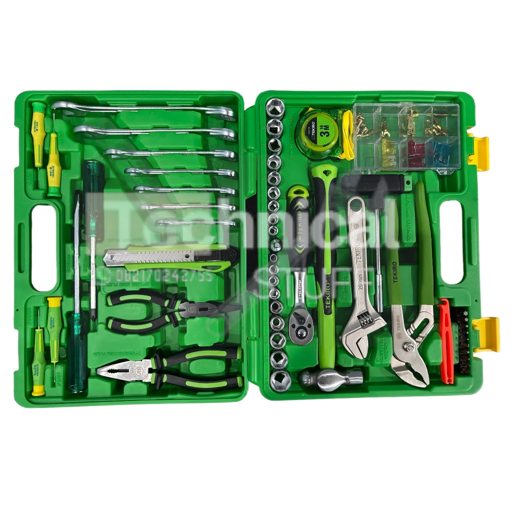 Jual Mekanik Tools Set Tekiro / Tekiro Mechanic Tool Set 60 pcs SC-MT0626B | Shopee Indonesia