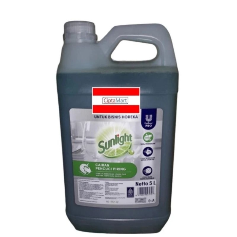 Jual Sunlight Sabun Pencuci Piring Professional Jerigen 5 Liter ...
