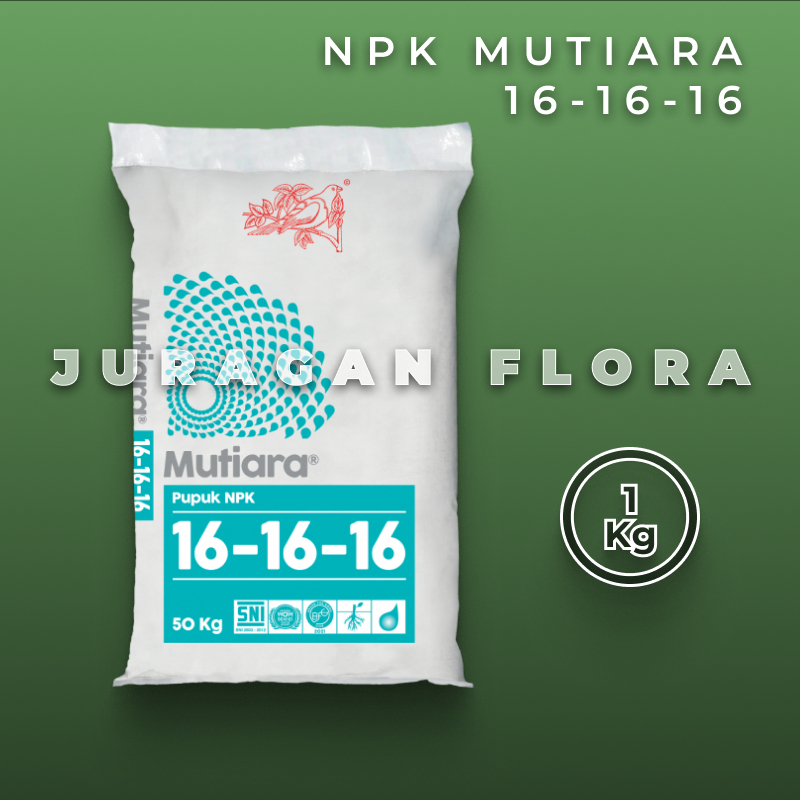 Jual PUPUK NPK MUTIARA 16 16 16 MEROKE KEMASAN PABRIK 1 KG | Shopee Indonesia