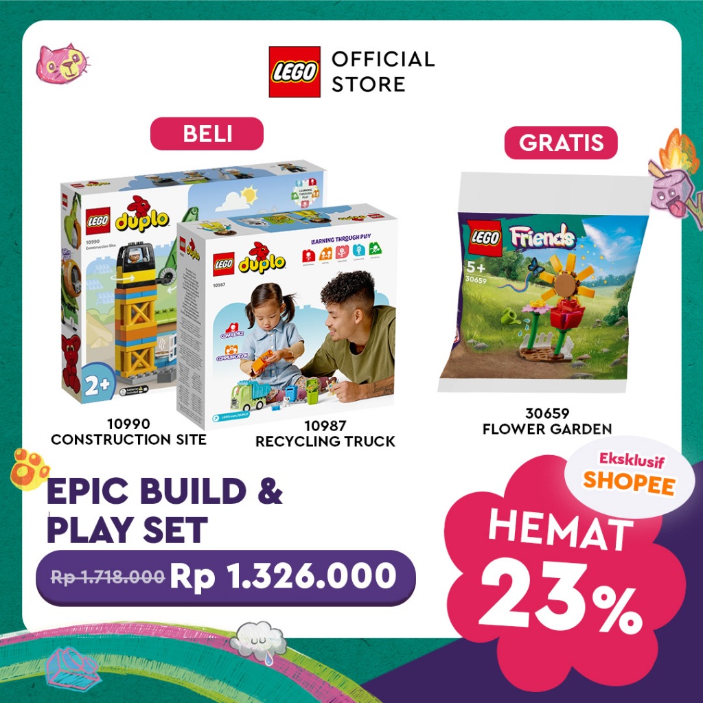 Jual Epic Build & Play Set - LEGO DUPLO Town 10990 Construction Site ...