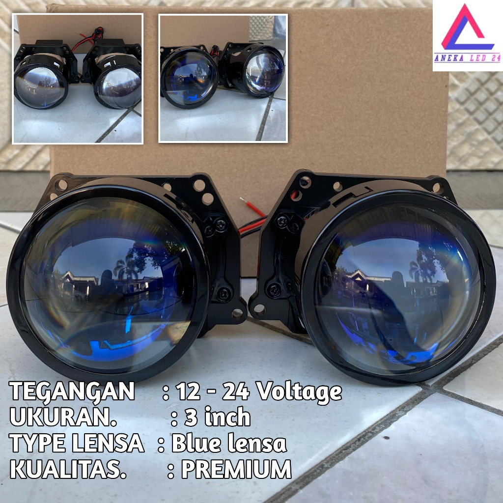 Jual Lampu Biled 3 inch 12/24v 35-45watt Lampu Projie Biled Motor Mobil ...