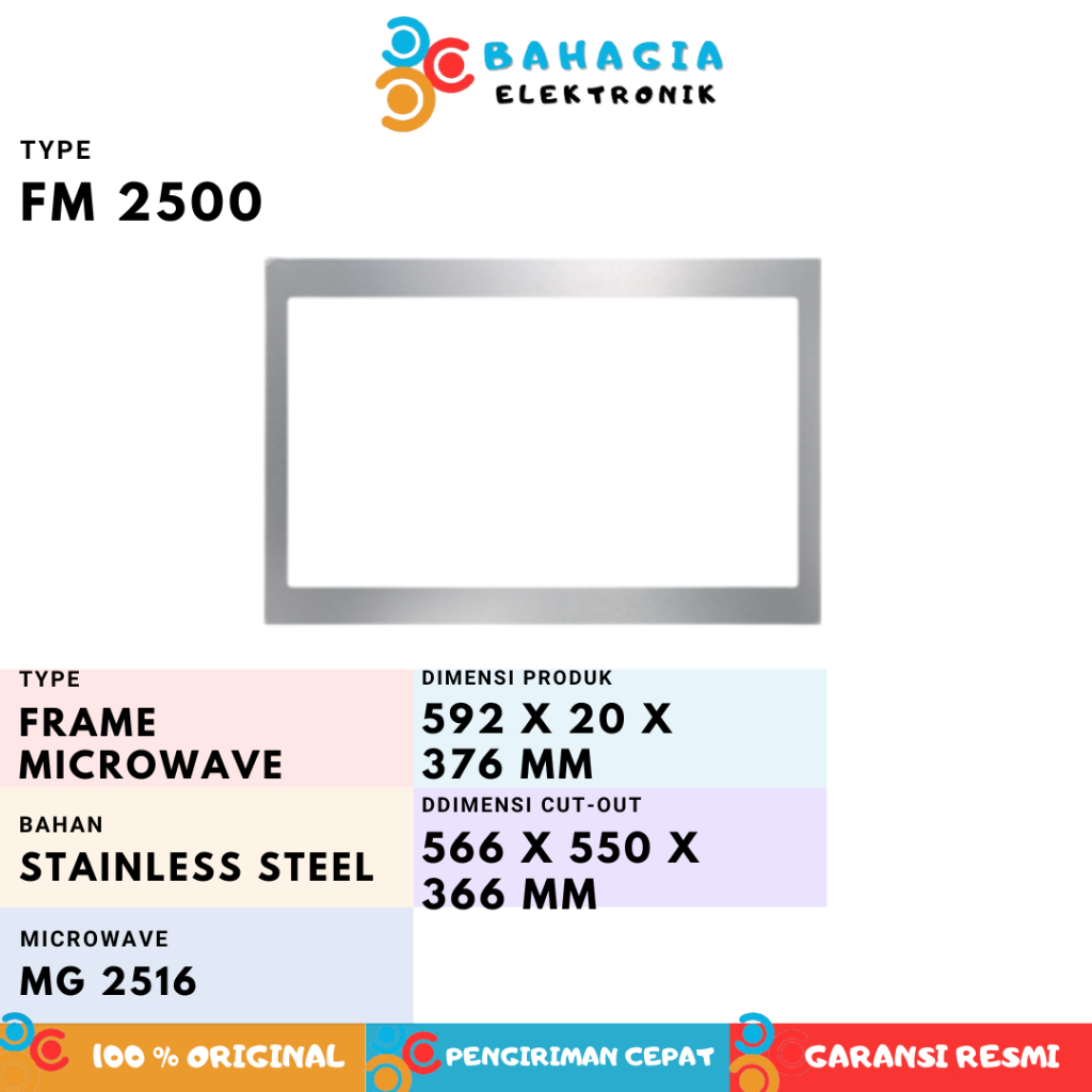Jual Modena FM 2500 - frame untuk microwave tanam | Shopee Indonesia