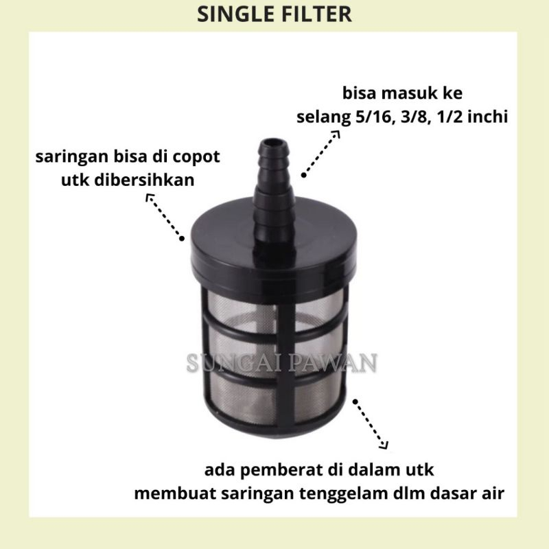 Jual saringan penyaring saring sprayer cordless water filter air hose ...