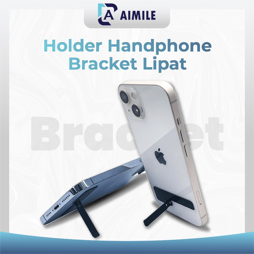 Jual Holder HP Lipat Tipis Stainless Stand Handphone Mini | Shopee ...