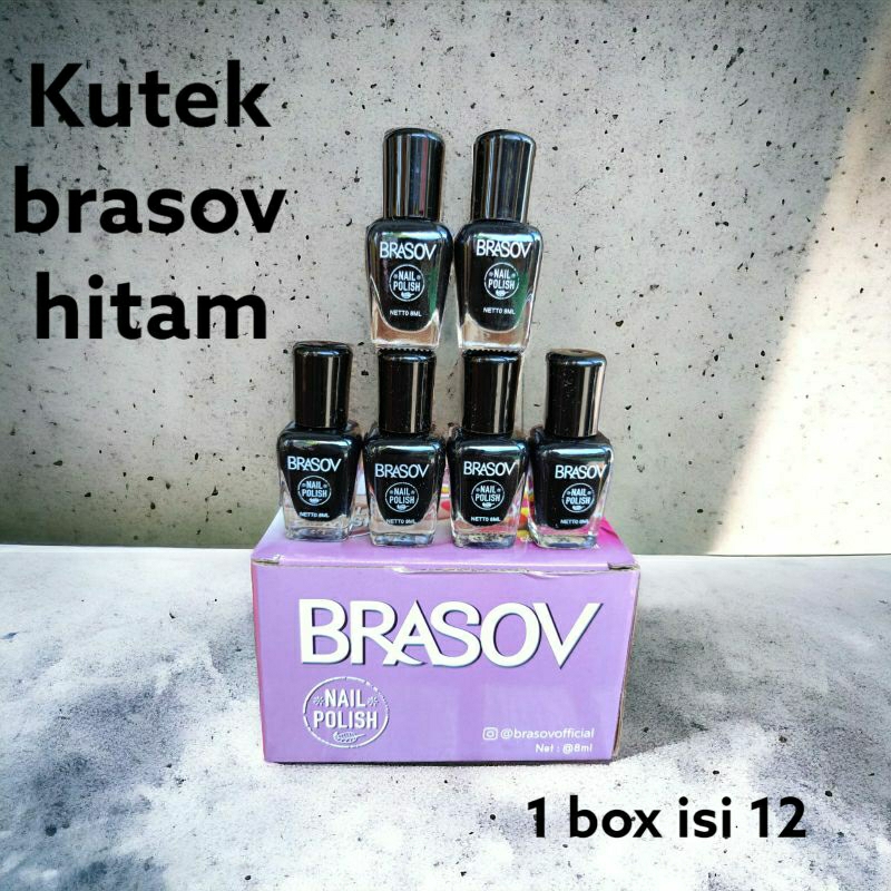 Jual brasov kutek hitam 104 1 box isi 12 pcs | Shopee Indonesia
