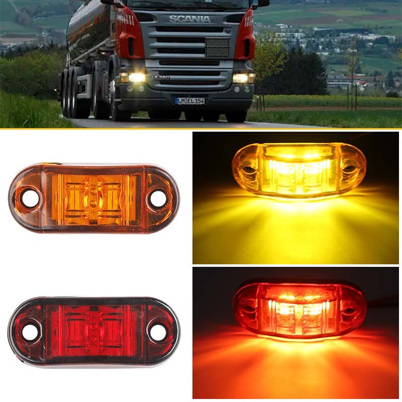 Jual 4 Pcs Truk Trailer Lampu Led Penanda Samping 12v Truk Lampu Dicas ...
