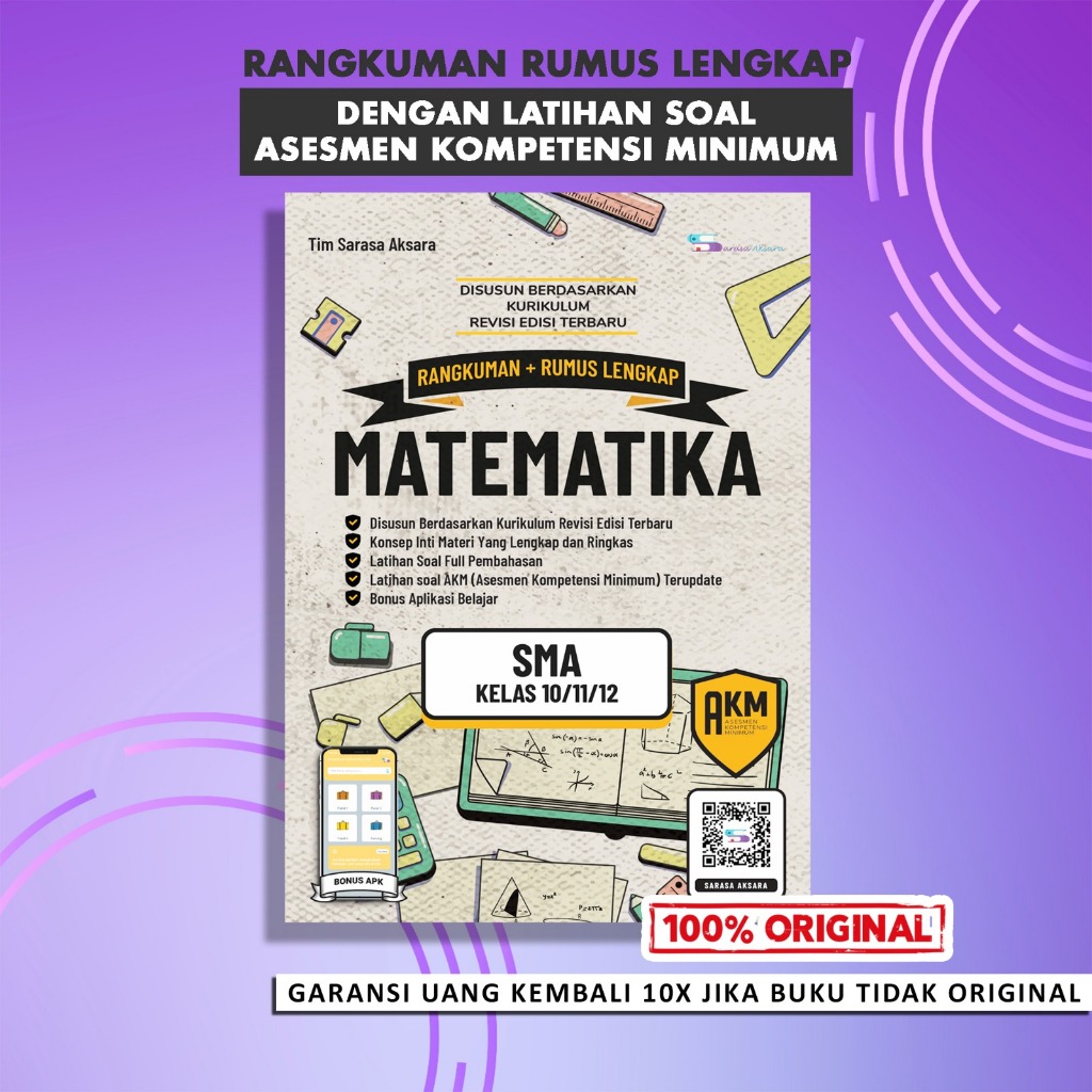 Jual Buku Rumus Matematika SMA MA Kelas 10 11 12 Kumpulan Rangkuman ...