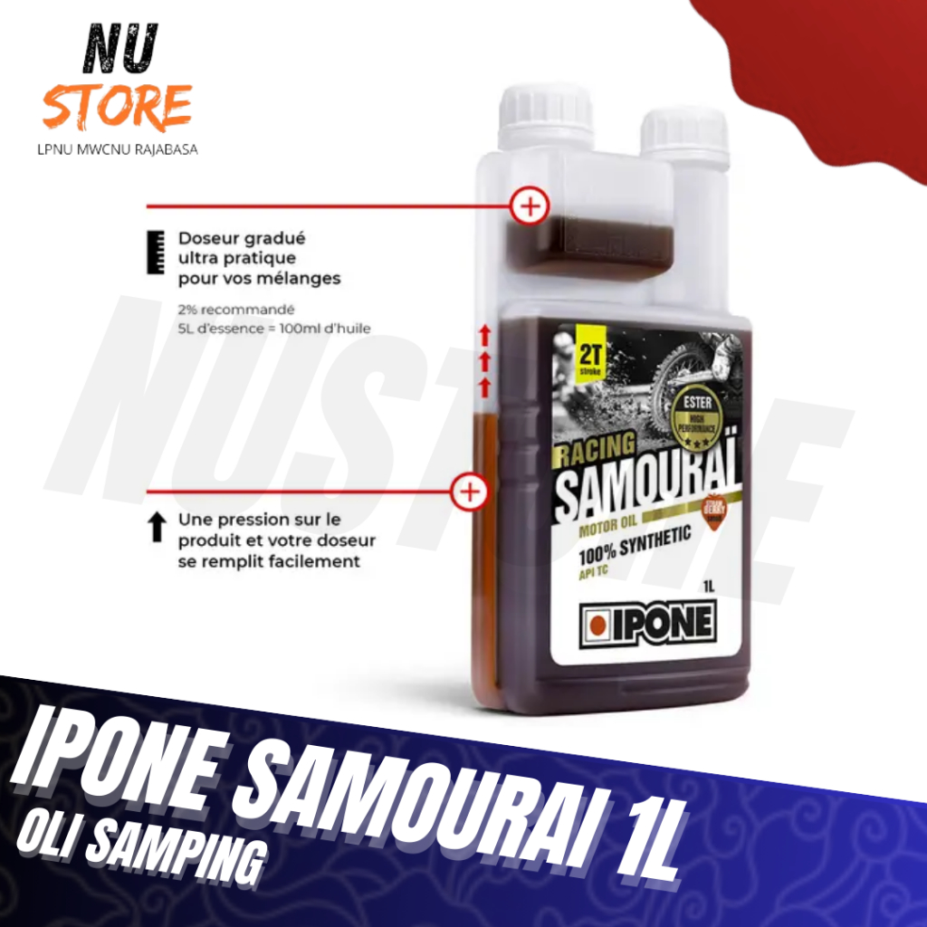 Jual Oli samping Iphone Samourai 1L 100% sythetic - Oli motor 2TAK RX ...