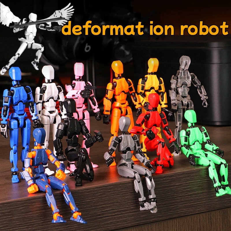 Jual Mainan Robot Toys Perakitan Robot Dekompresi Bergerak Multi-sendi ...