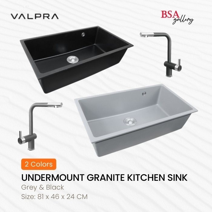 Jual UNDERMOUNT GRANITE KITCHEN SINK 8146 VALPRA / BAK CUCI PIRING ...