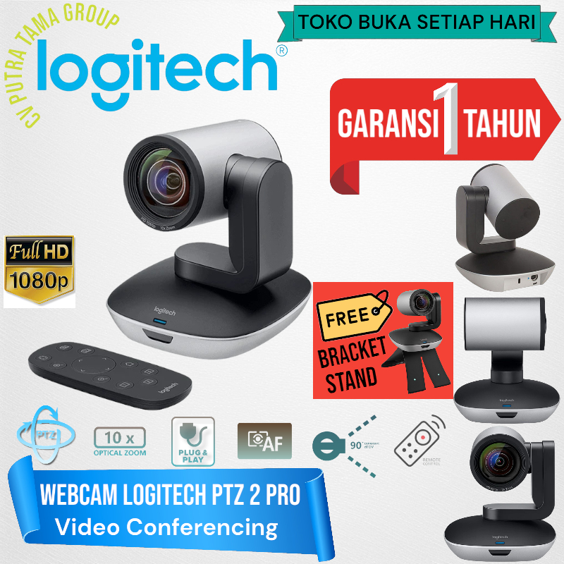 Jual Logitech PTZ PRO 2 Webcam Video Conference Camera 1080p HD Webcam ...