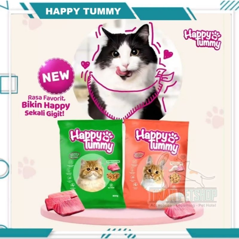 Jual HAPPY TUMMY Dry Cat Food Freshpack 800gr - Makanan Kucing ...