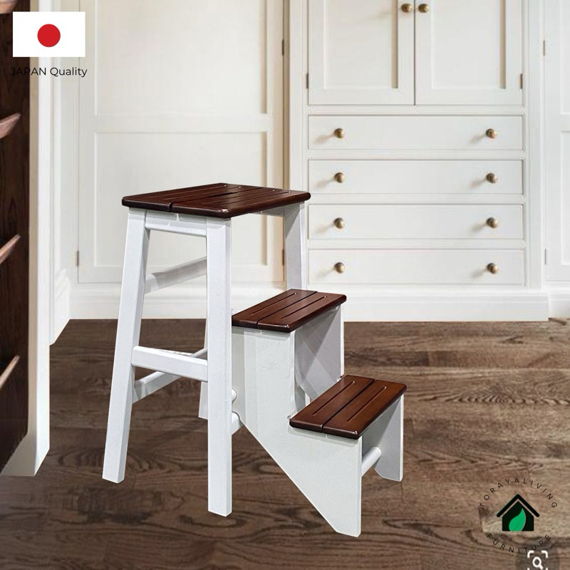 Jual Tangga Lipat Kayu/Tangga Lipat Estetik/ Bangku Lipat/ Folding Step ...