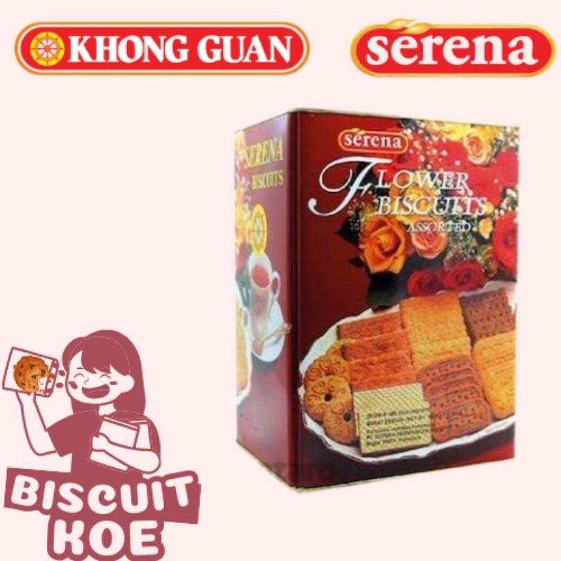 Jual Serena Assorted Biscuits Flower Segi 1000g | Shopee Indonesia