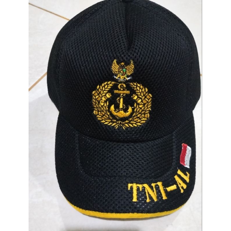 Jual TOPI TNI AL LIS KUNING/WARNA HITAM | Shopee Indonesia